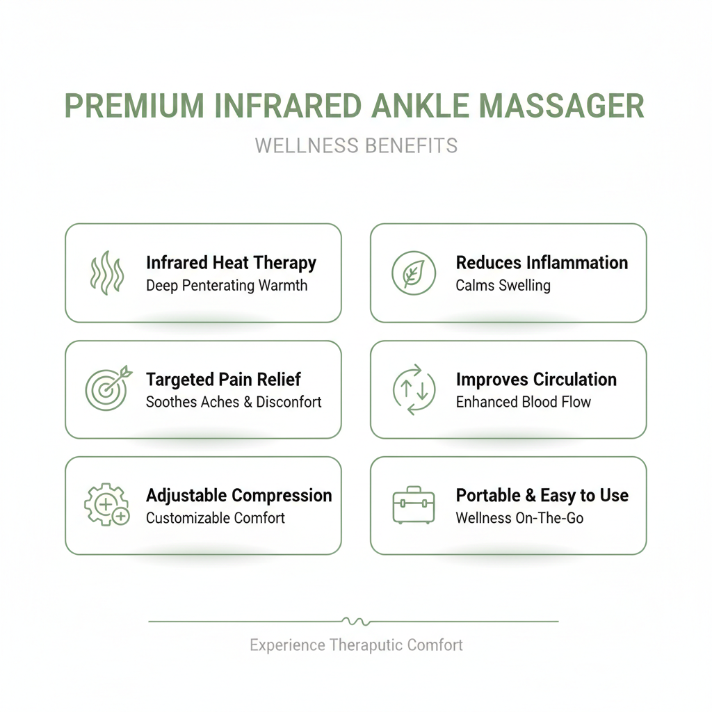 Infrared Ankle Massager - Red Light Heated Joint Therapy – Cornerstonn